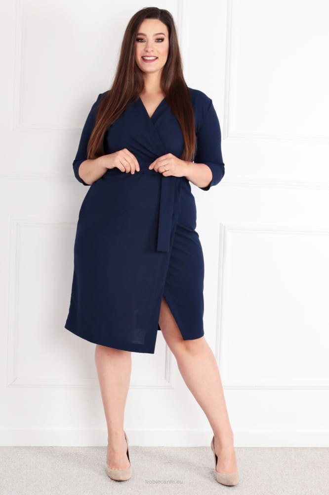 Kopertowa sukienka plus size KIM ( r. 44-52) - Sklep internetowy ByLola